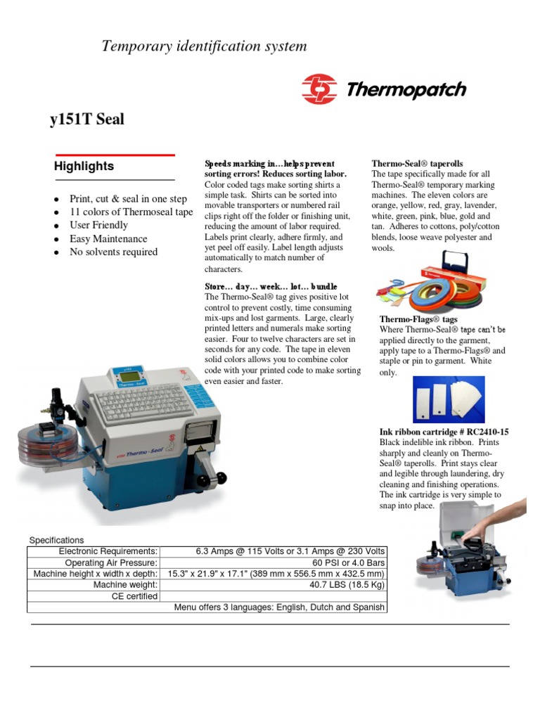 Thermopatch - y 151 T | PDF | Clothing
