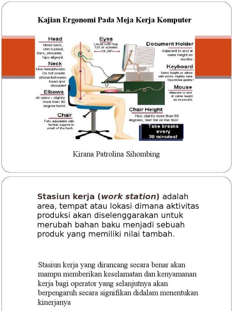 Ergonomi-Computer Workstation | PDF | Seni | Komputer