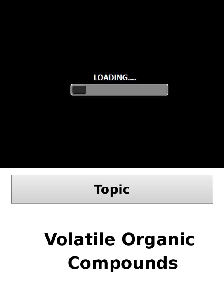 Understanding Volatile Organic Compounds | PDF | Volatile Organic ...