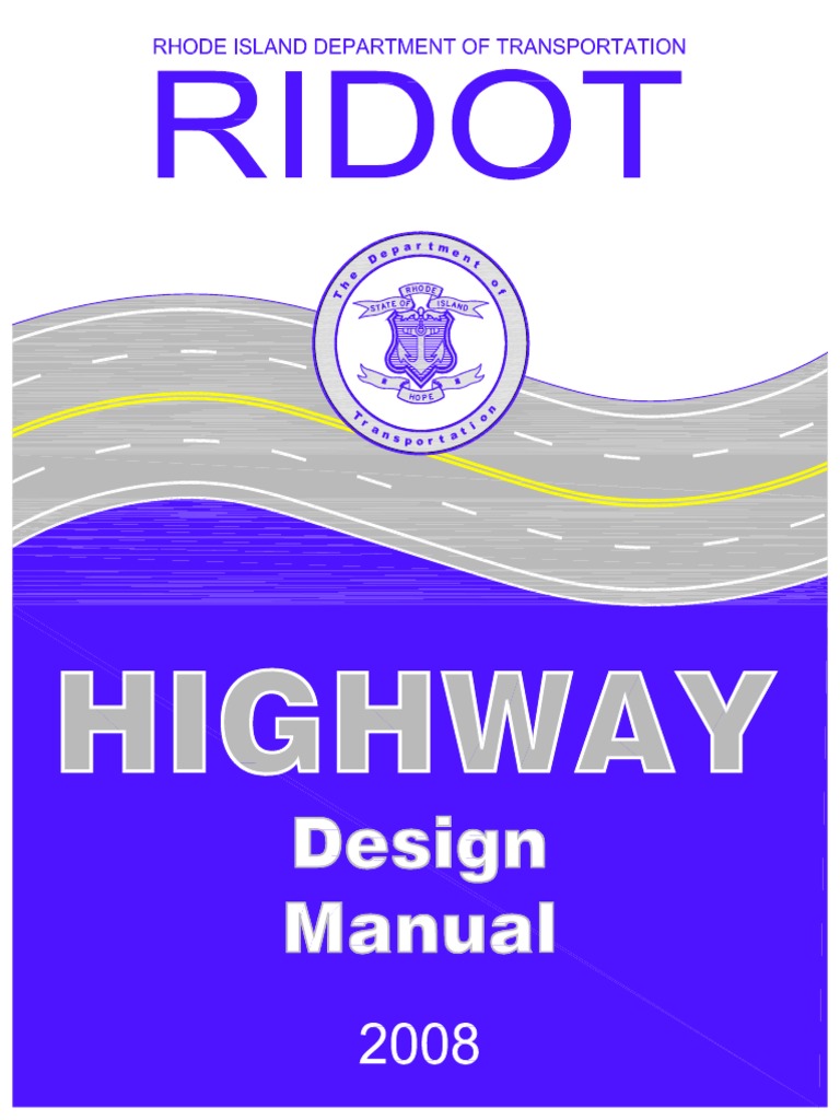 RIDOT Highway Design Manual | PDF | Controlled Access Highway | Traffic