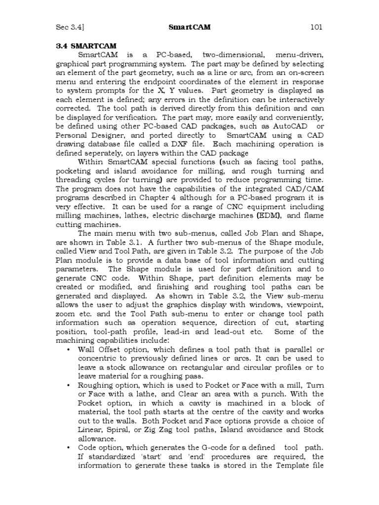Generating Tool Paths and G-Code for Milling Operations Using SmartCAM ...