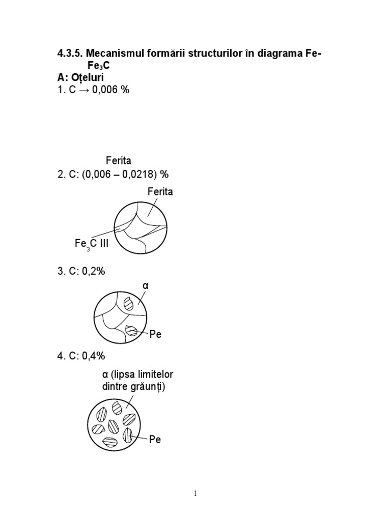 Microstructuri Oteluri Si Fonte | PDF