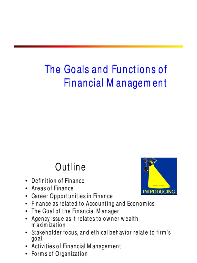 Introduction To Finance | PDF | Revenue | Financial Analyst