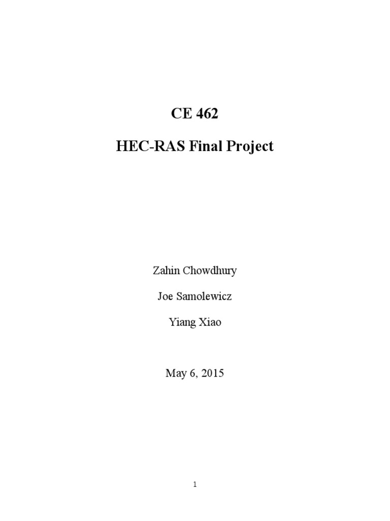HEC-RAS Culvert Design Analysis | PDF | Civil Engineering | Engineering