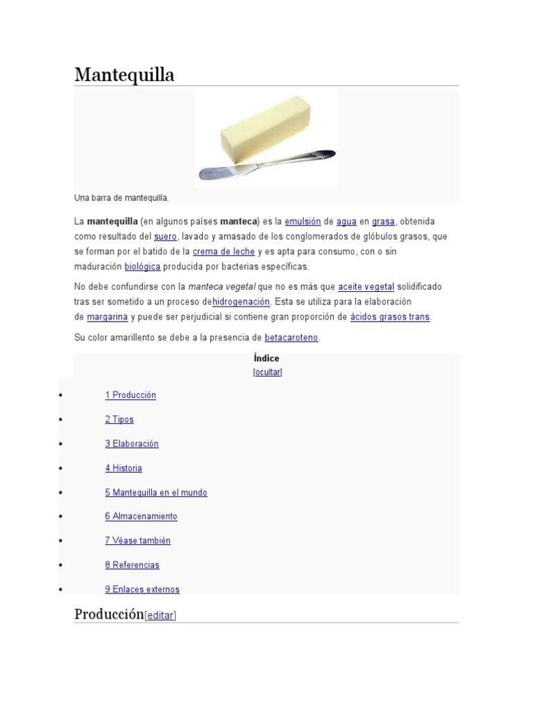 Mantequilla | PDF | Mantequilla | Cocinando