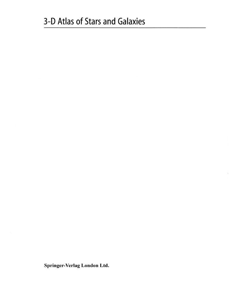 3-D Atlas of Stars and Galaxies - 1st Edition (Springer Publishing ...