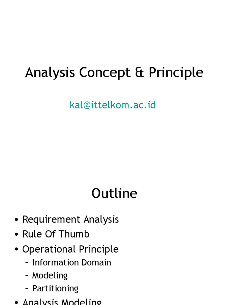 Analysis Concept and Principle | PDF | Conceptual Model | Information