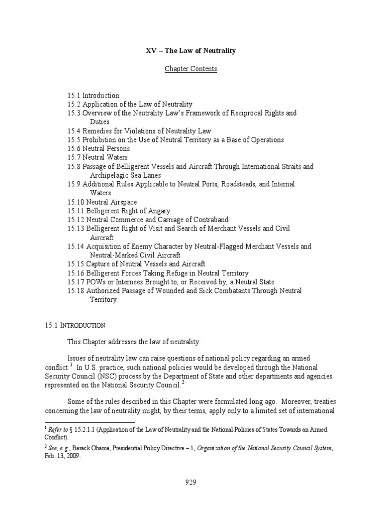 Understanding the Law of Neutrality | PDF | Law Of War | Treaty