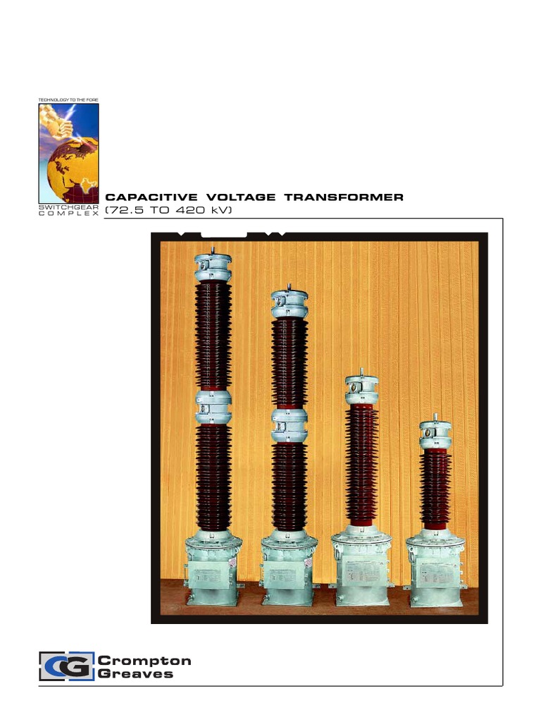72.5 - 420kV Capacitive Voltage Transformer | Capacitor | Transformer ...