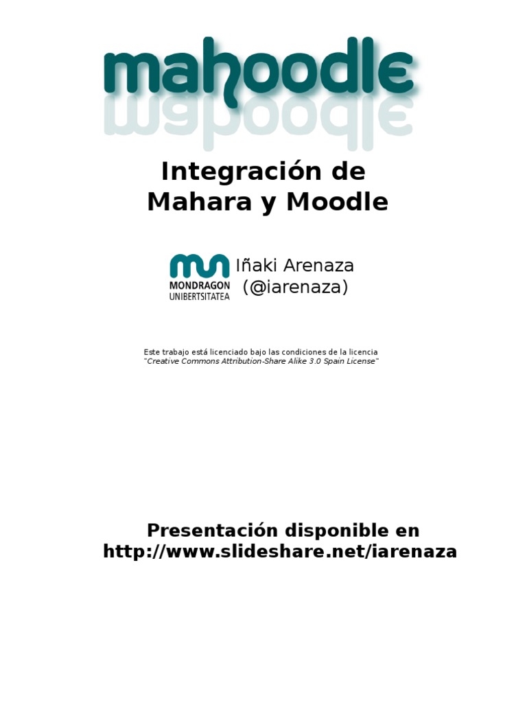 Integracion de Mahara en Moodle | PDF | Moodle | Autenticación