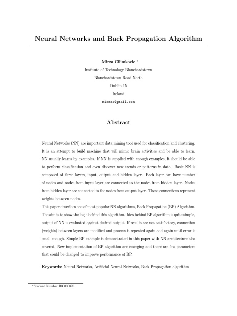 Neural Networks | PDF | Teaching Methods & Materials | Computers