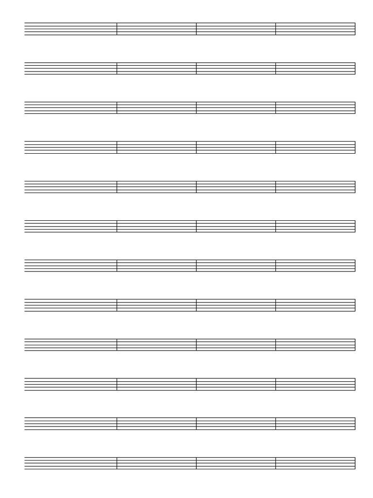 Blank Sheet Music | PDF
