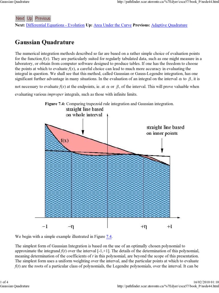 Gaussian Quadrature | Integral | Applied Mathematics