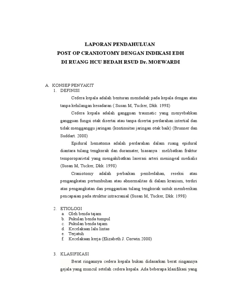 LP Craniotomy Ai EDH | PDF