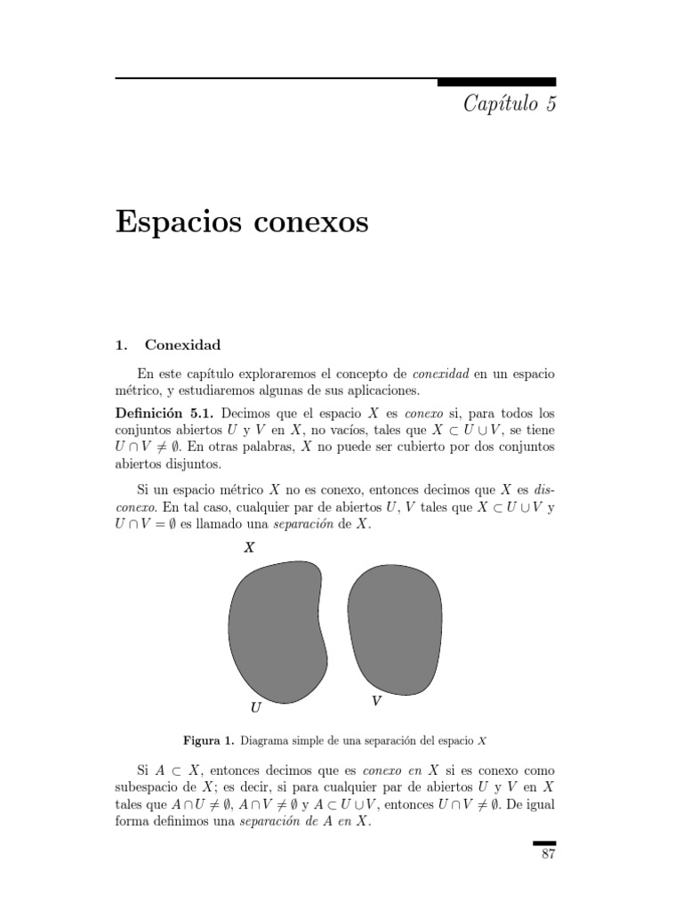 Conexidad en Espacios Métricos | PDF | Intervalo (Matemáticas ...