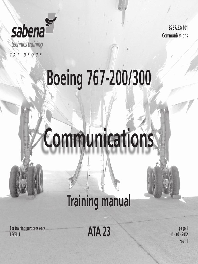 Boeing 767 Interphone System Manual | PDF | Headphones | Sound ...