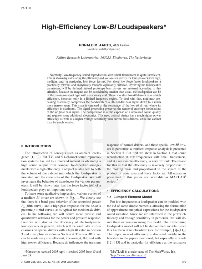 Audio Bandwidth Extension | PDF | Loudspeaker | Equalization (Audio)
