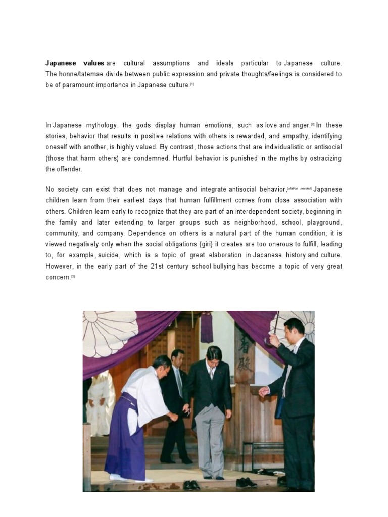 Japanese Values | PDF | Religion And Belief | Science