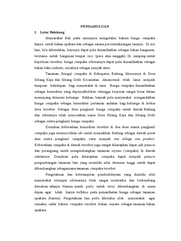 Proposal Usaha Cempaka | PDF