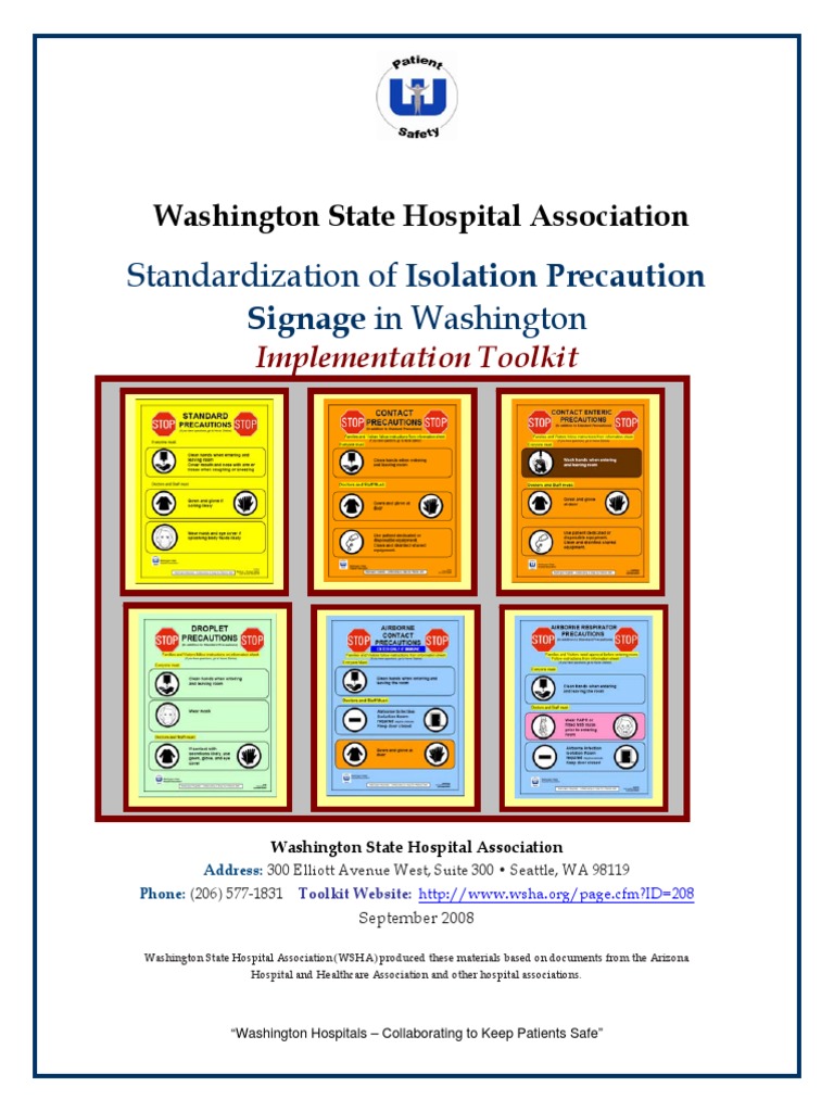 Standardizing Isolation Precautions in WA | PDF | Infection Control ...
