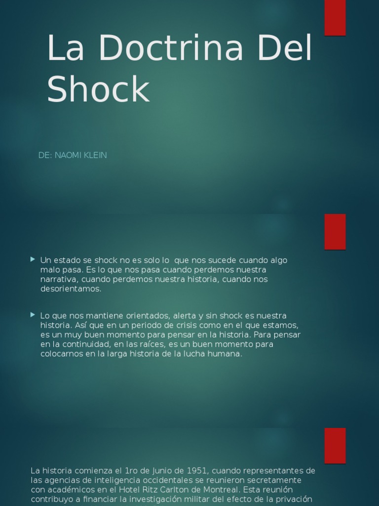 La Doctrina Del Shock | PDF | Augusto Pinochet | Chile
