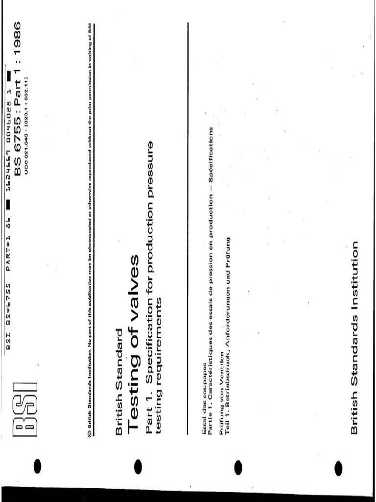 BS 6755 Testing Spec | PDF