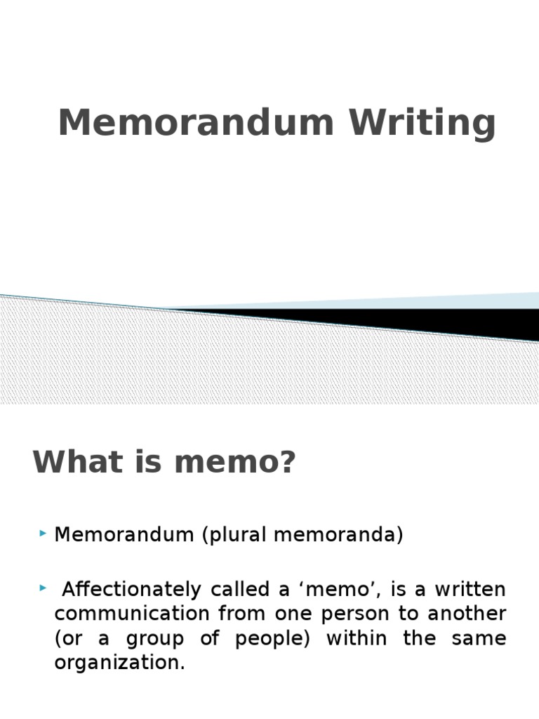 A Comprehensive Guide to Memorandum Writing: Purposes, Types, Parts ...