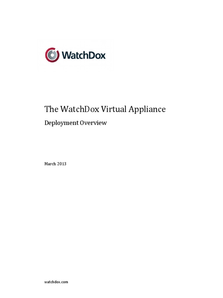 WatchDox HV On-Premise Deployment | PDF | Proxy Server | Share Point