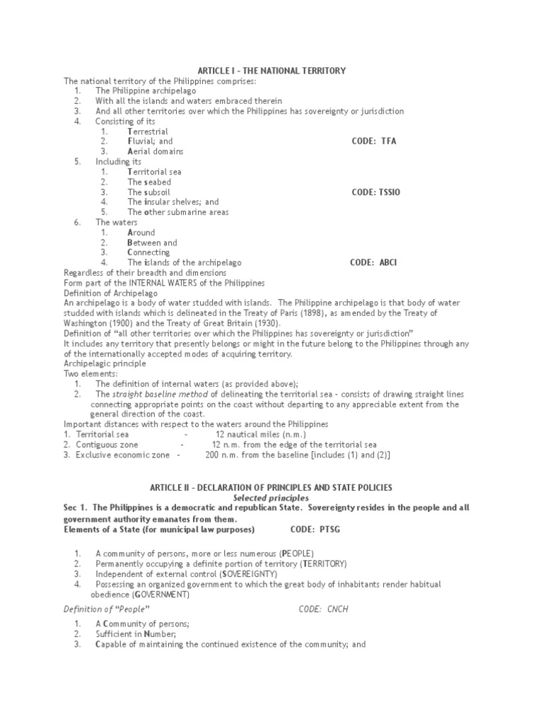 1987 Constitution Review Notes | PDF | Search And Seizure | Eminent Domain