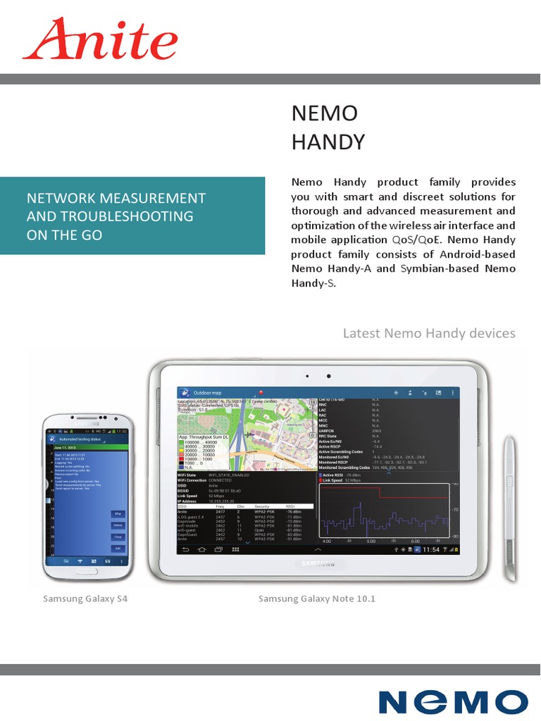 Nemo Handy: Network Measurement and Troubleshooting On The Go | PDF ...
