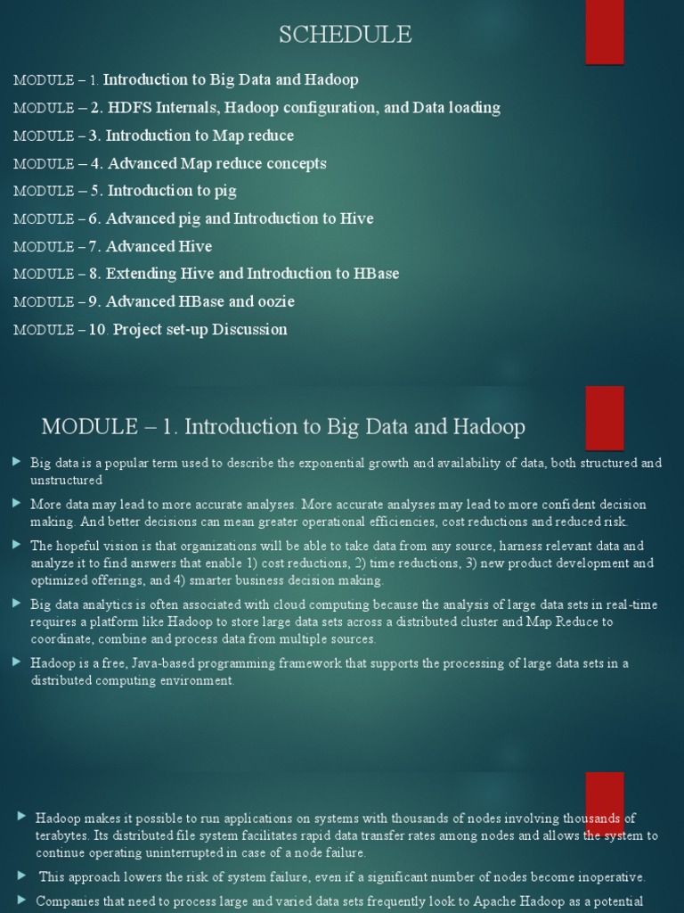 Hadoop PPT | PDF | Apache Hadoop | Big Data Hadoop PPT | PDF | Apache Hadoop | Big Data