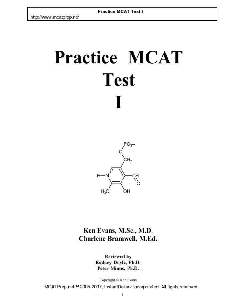 MCAT Sample Questions Template 1 | PDF | Cardiac Muscle | Lens (Optics)