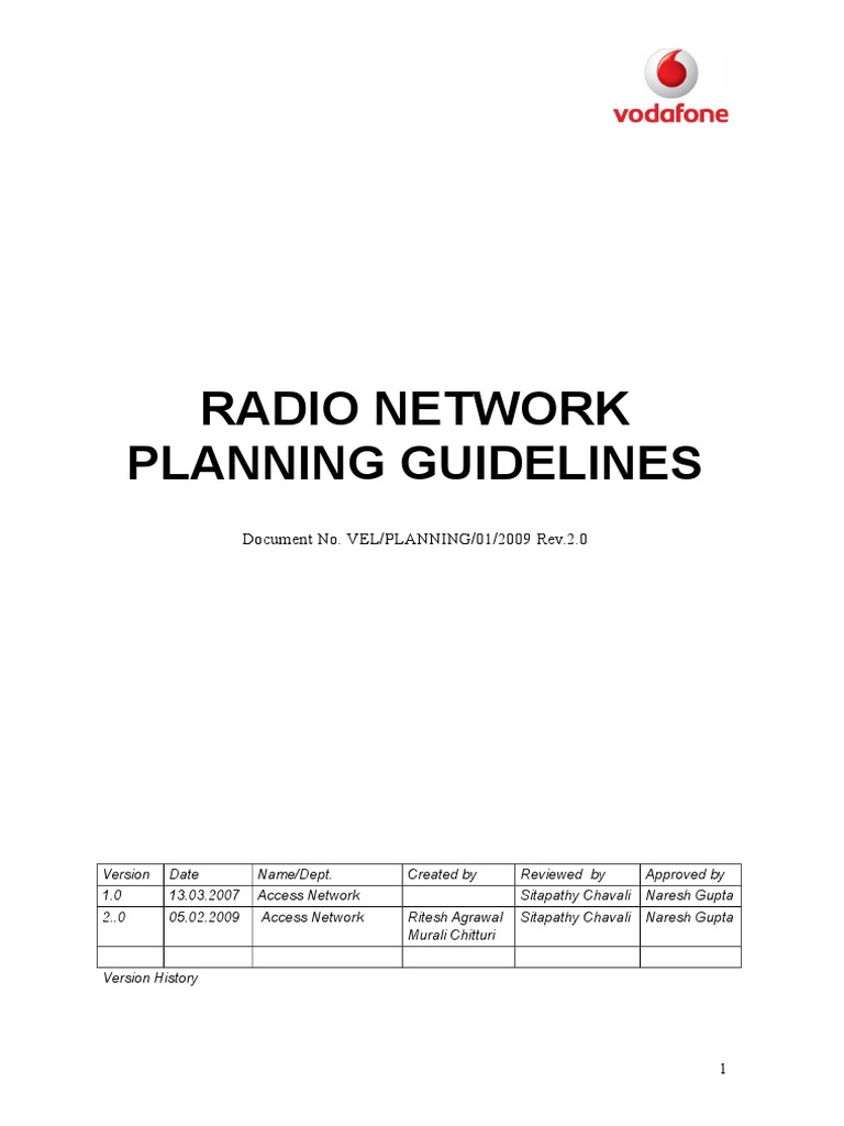 Radio Access Network Planning Guide | PDF | Decibel | Computer Network