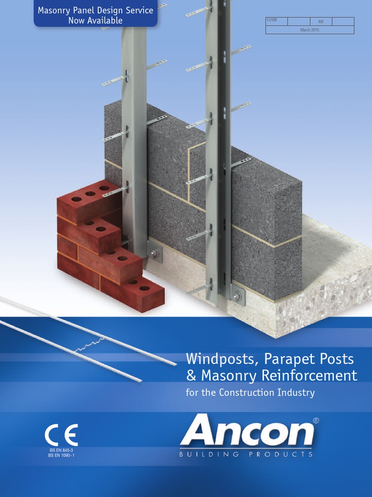 Masonry Reinforcement and Windposts | PDF | Masonry | Framing ...