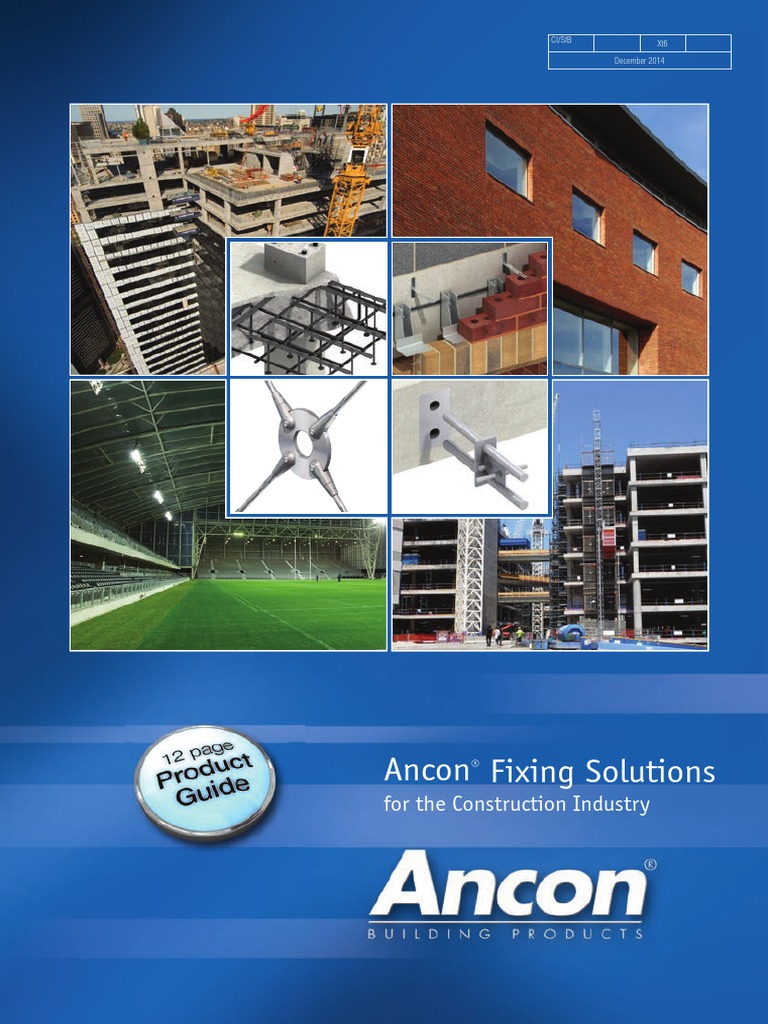Ancon Fixing Solutions | PDF | Masonry | Framing (Construction)