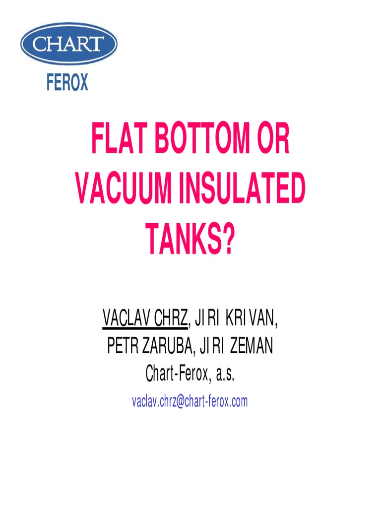 Flat Bottom or Vacuum Insulated Tanks | PDF | Liquefied Natural Gas ...