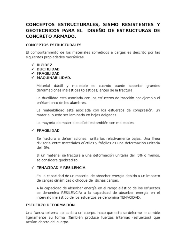 Conceptos Estructurales | PDF | Las leyes del movimiento de Newton ...