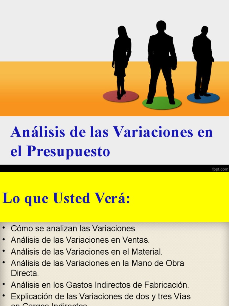 Analisis de La Variaciones | PDF | Presupuesto | Ciencias económicas