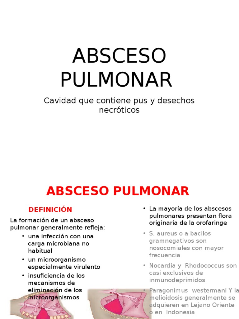 Absceso Pulmonar | PDF | Enfermedades y trastornos | Especialidades Medicas