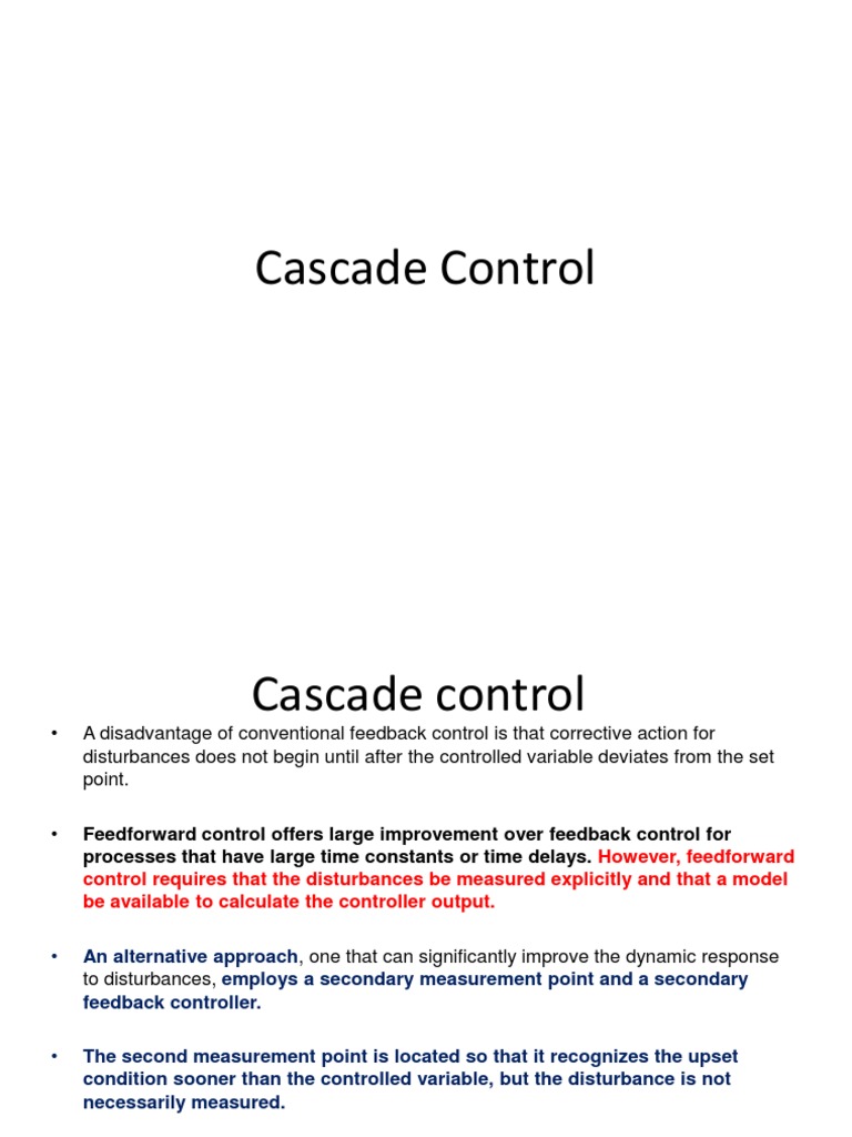 Process Control Chap 9 Cascade Control | PDF | Control Theory | Control ...
