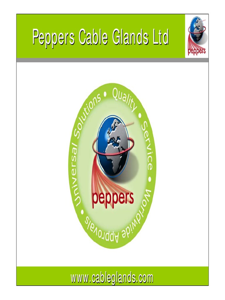 Peppers Introduction To Cable Glands Show | PDF