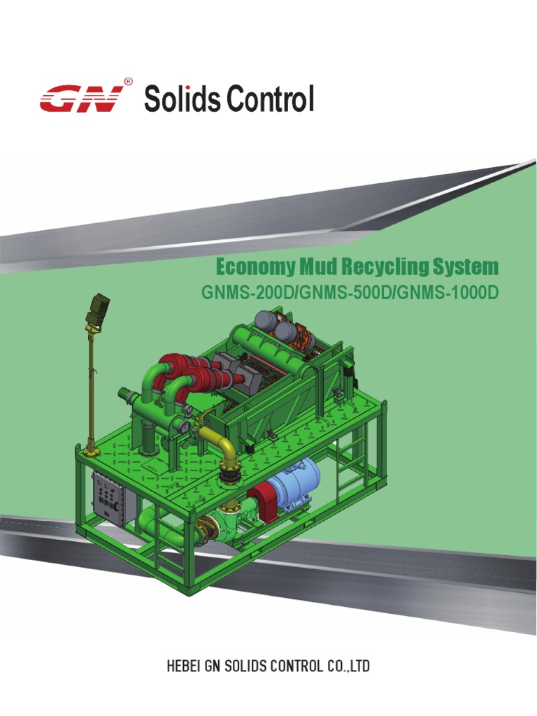 4-GN Economy Mud Recycling System | PDF | Pump | Recycling