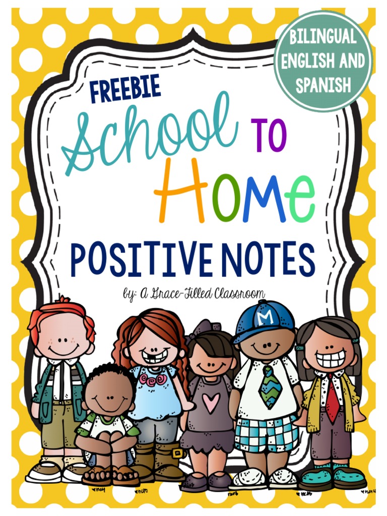 School To Home Positive Notes Freebie | PDF | Communication
