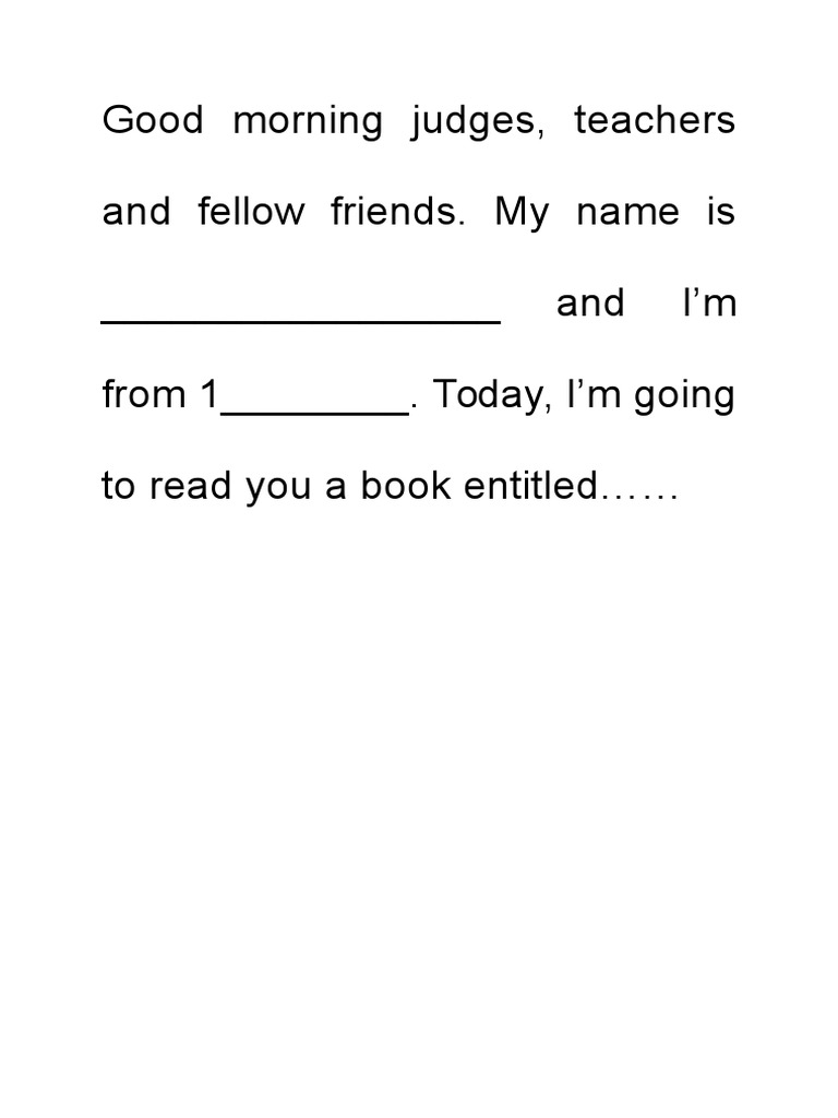 Opening & Closing-Reading (Pupils' Handout) | PDF