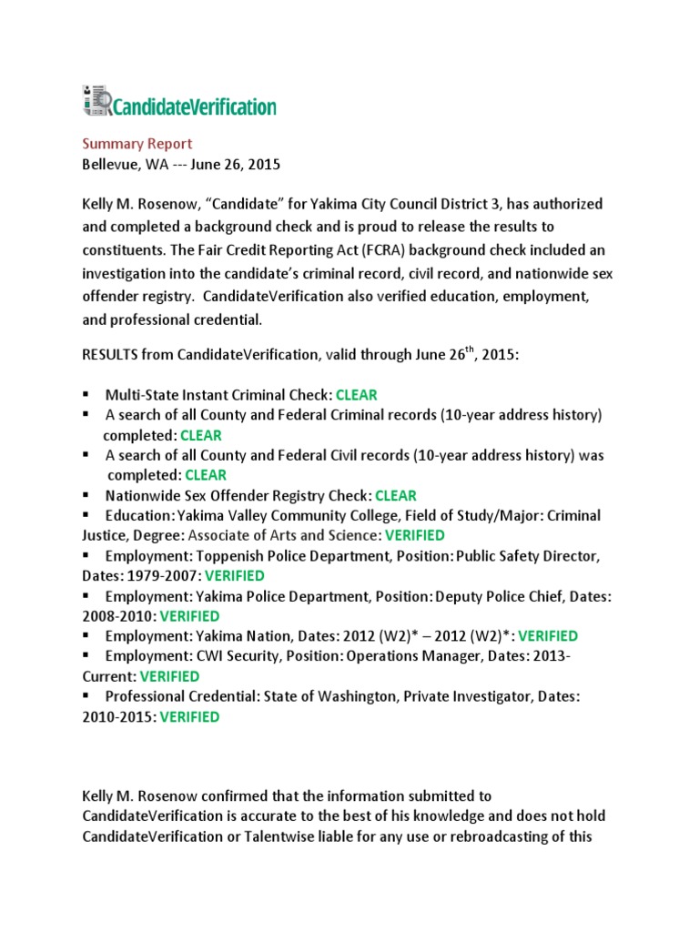Yakima Council Candidate Background Check | PDF