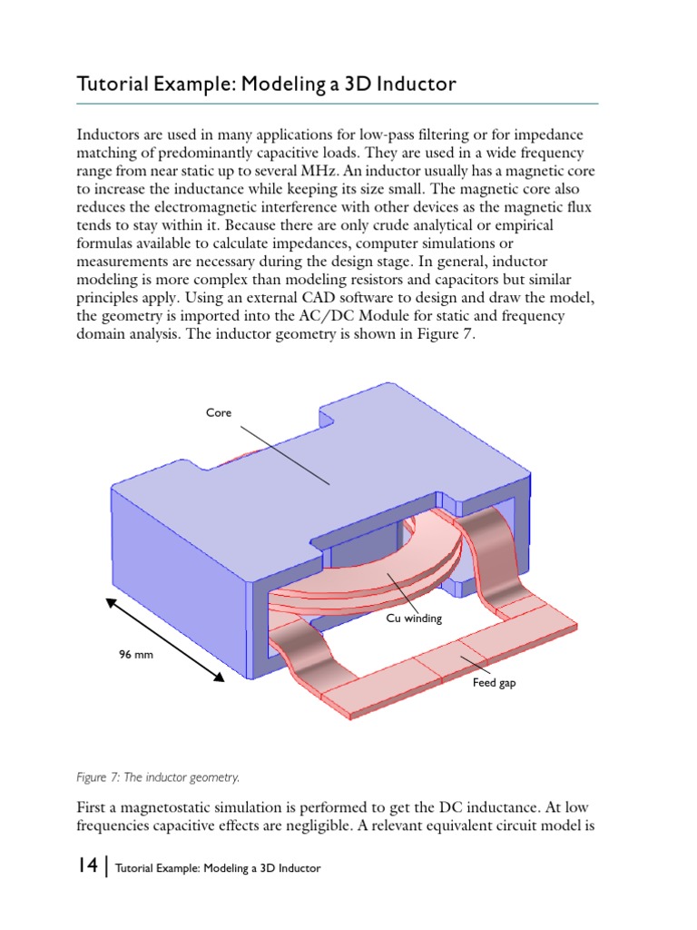 Modeling A 3D Inductor | PDF | Inductor | Capacitor
