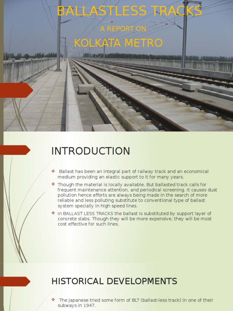 Ballastless Tracks | PDF | Track (Rail Transport) | Rapid Transit