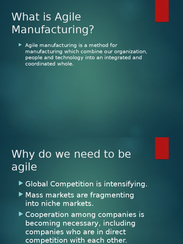 Agile Manufacturing | PDF | Strategic Management | Accountability