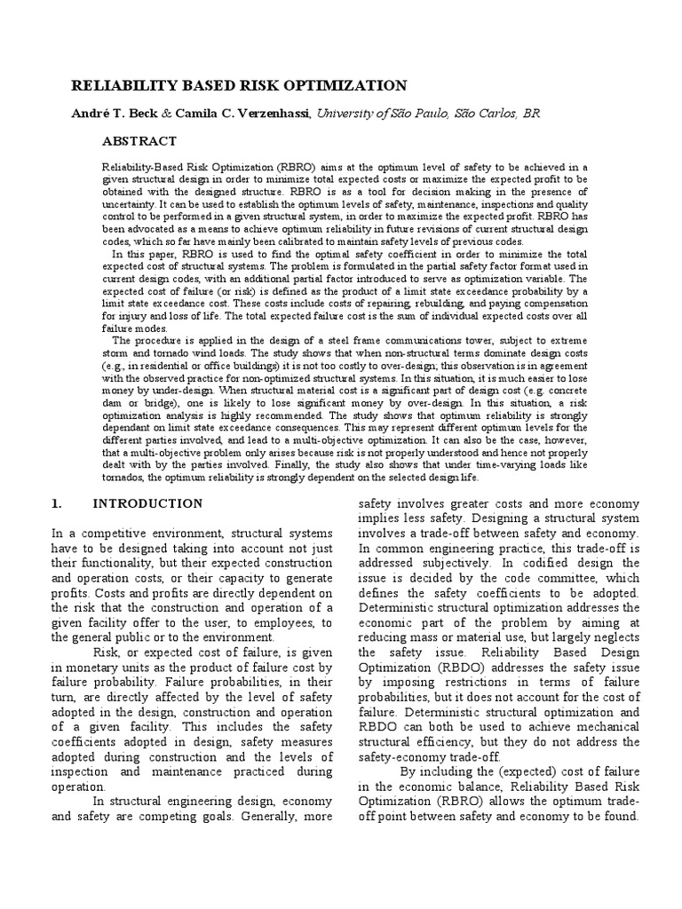 29 Beck, Andre T | PDF | Reliability Engineering | Mathematical Optimization