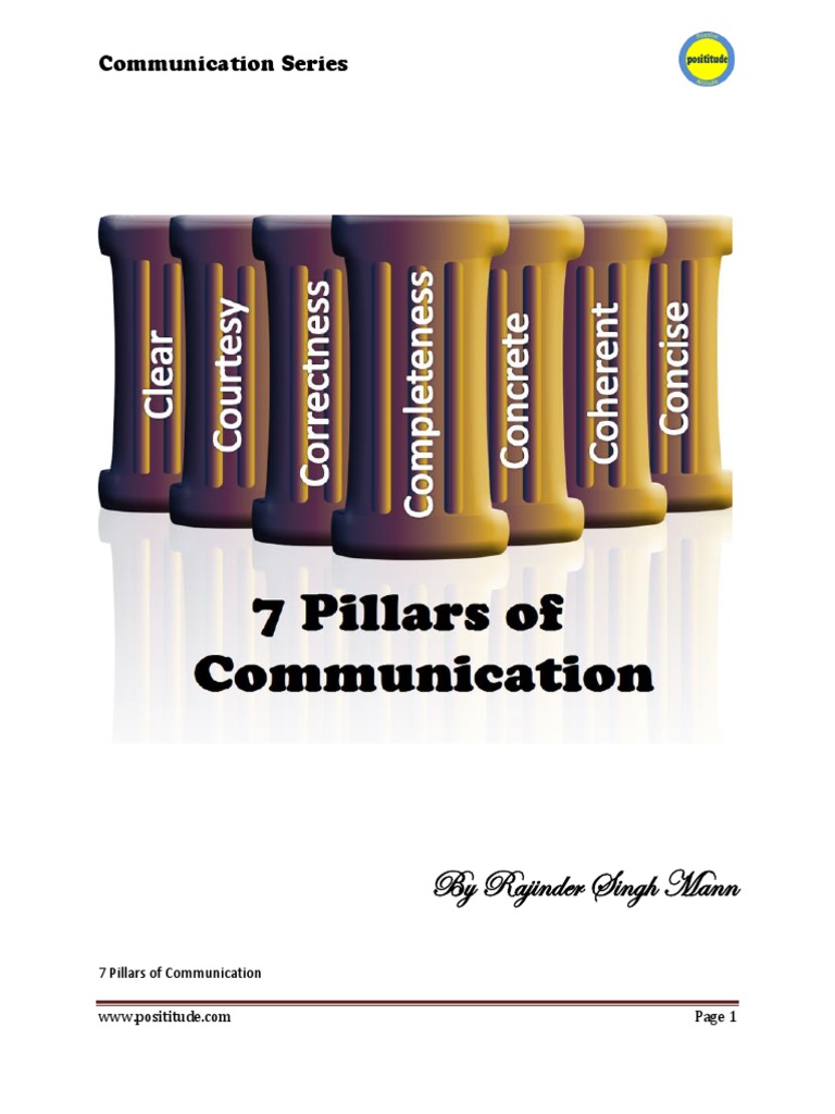 7 Pillars of Effective Communication | PDF | Communication | Cognitive ...